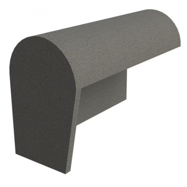 Sandtoft 2451839055 Concrete Half Round Mono Ridge BE LH Rustic