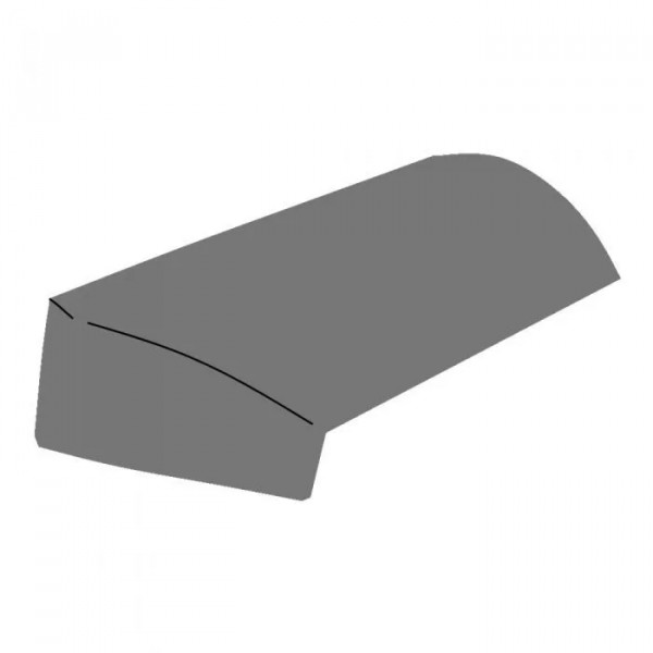 Redland 10002375 Third Round Block End Hip 7784 Slate Grey 30