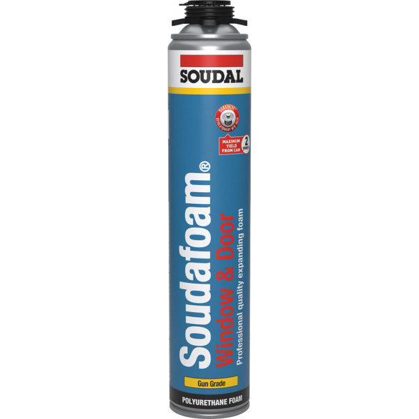 Soudal 130582 Soudafoam PU Foam Window & Door Gun Grade 750ml
