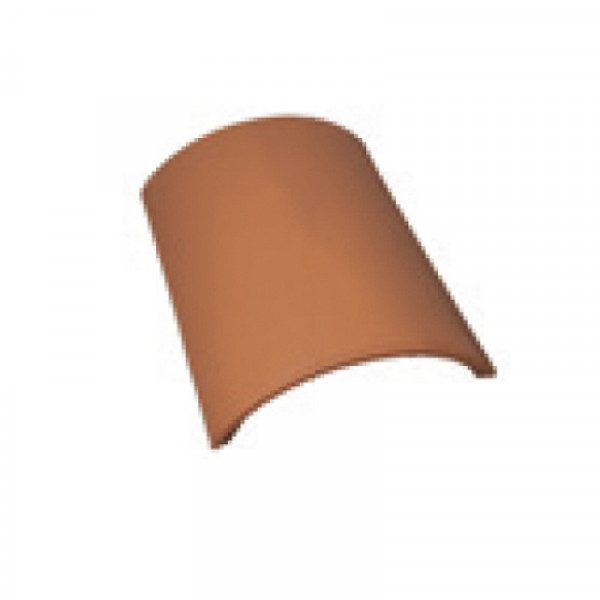 Edilians Third Round Ridge / Hip Tile - Burnt Red