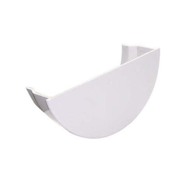 Floplast Half Round RE2W 112mm Int Stopend White