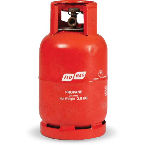 Flogas Propane Gas 50007 3.9kg Nominal Content Refill (Red)