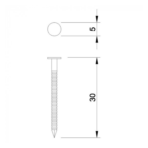 Floplast CP30W 30mm Cladding Pins (250)
