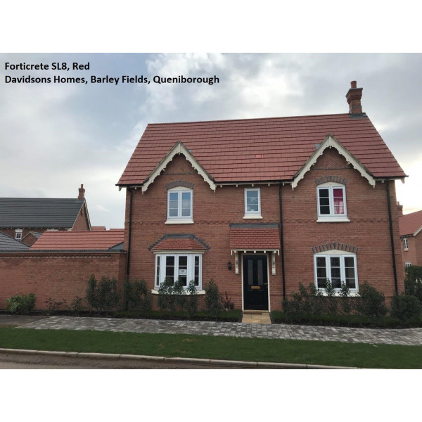 Forticrete SL8 Smooth Tile - Red