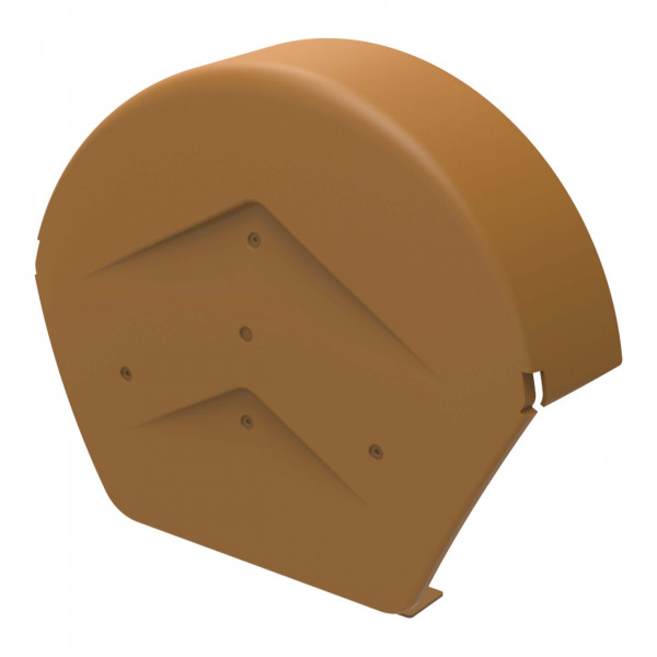 Manthorpe GPPV-END-R-TR SmartVerge Half Round Ridge End Cap Terracotta
