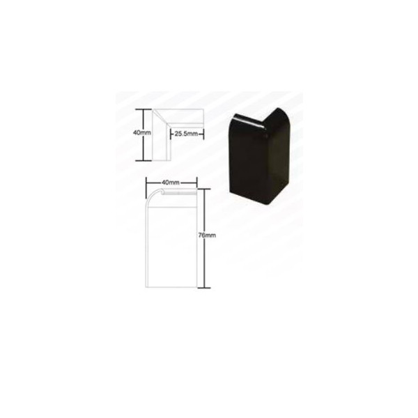 SureEdge Drip Trim External Corner Black Each