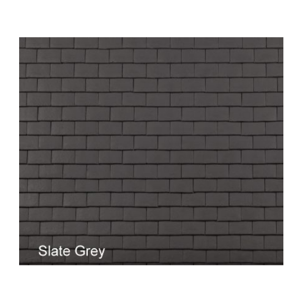 Russell Plain Tile Cloak Verge LH Slate Grey