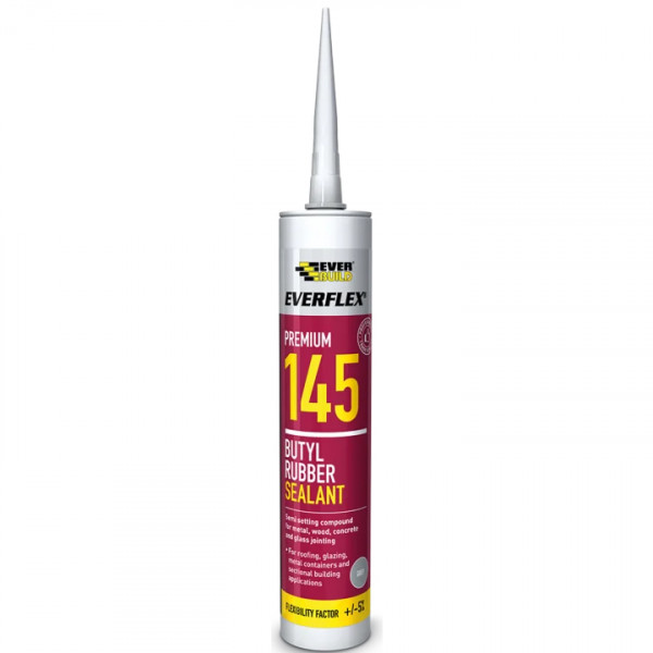 Sika 145GY 145 Butyl Rubber Sealant 300ml Grey