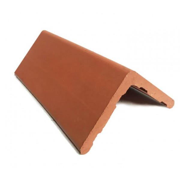 Red Bank Plain 115° Angle Tile - Red