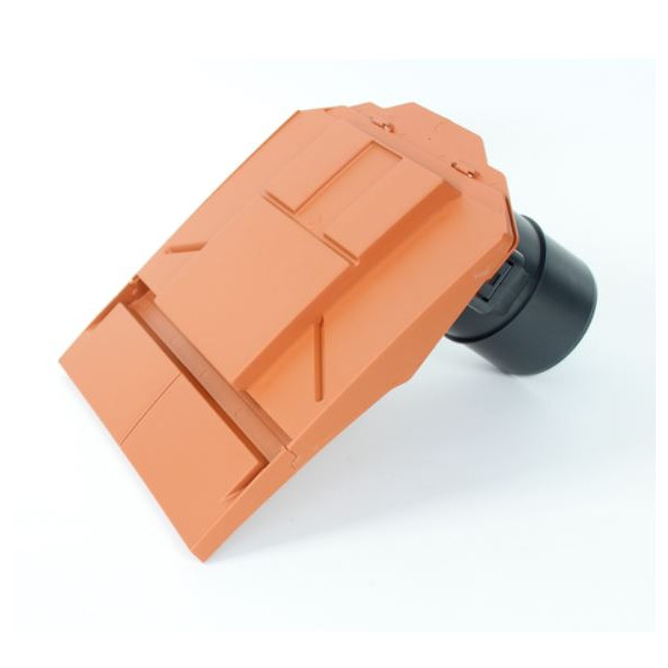 Ubbink 100130294511 UB37 Plain Tile Terminal Terracotta