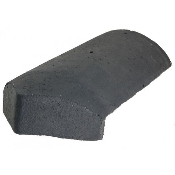 Redland 10002200 Duoplain Third Rnd Hip Block End 7404 Chrcoal Gry 77