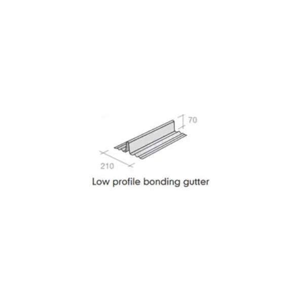 Marley MA40470 Dry Fix Bonding Gutter Low Profile 3m