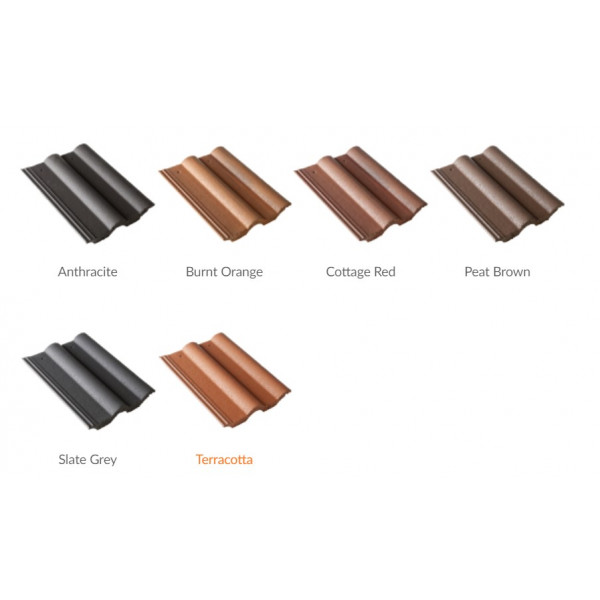 Russell Double Roman Tile Terracotta