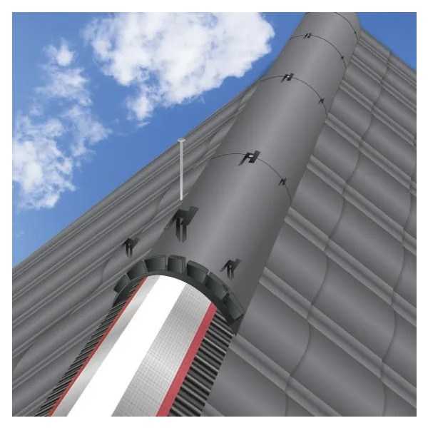 European EP-DRYRIDGE Plastics Dry Ridge Universal Ridge Pack 6m