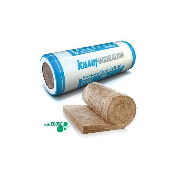 Knauf 2401999 FactoryClad Roll 40 120mm x 1.2m x 9.4m (24pp)