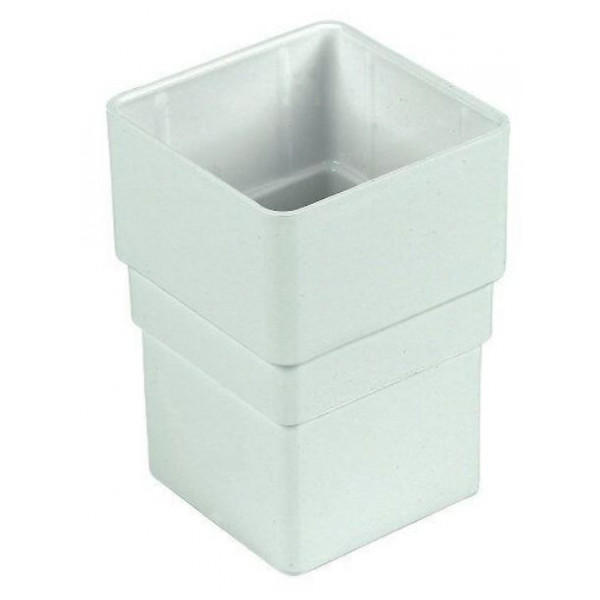 Floplast Rainwater RSS1W 65mm Square Pipe Socket White