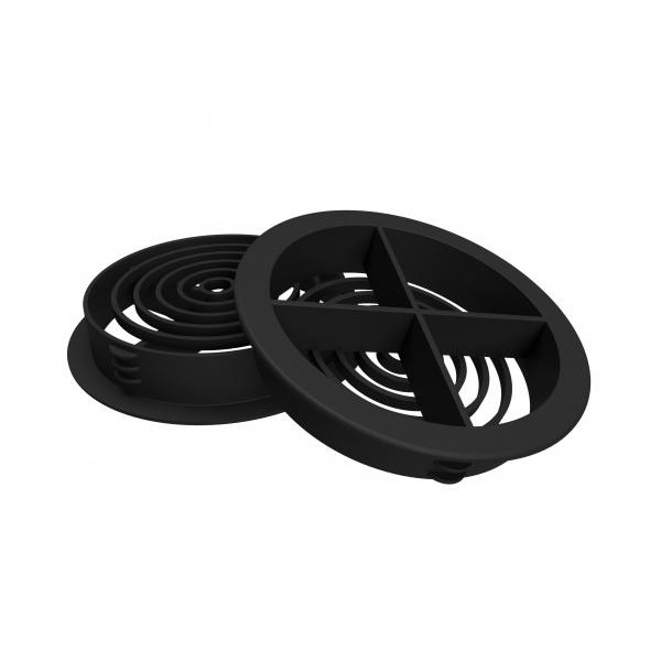 Manthorpe G700BL Circular Soffit Vent 70mm Black