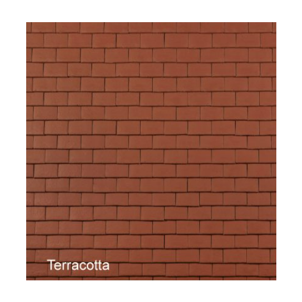 Russell Plain Tile & Half Terracotta