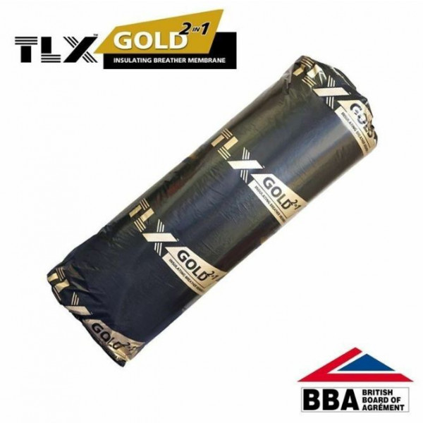 TLX Gold Insulating Breather Membrane 33mm x 1.2m x 10m