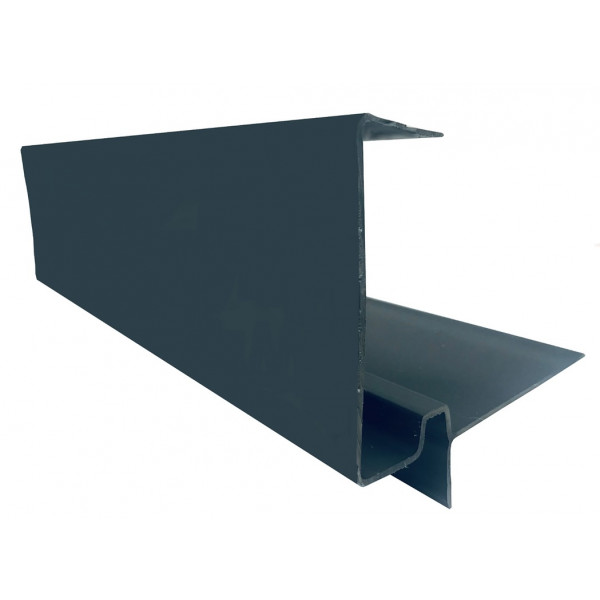 European Plastics 5RAG Type R Continuous Dry Verge Anthracite Grey