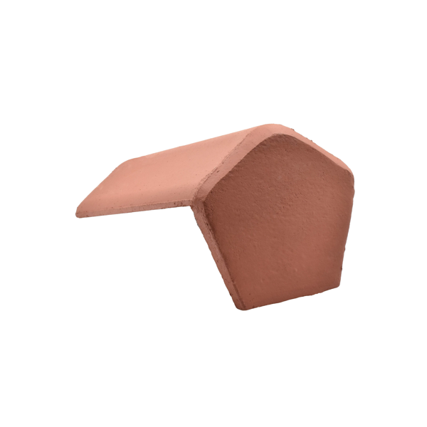 Sandtoft 2452859017 Concrete Segmental Ridg Gable Stop End Terra Red