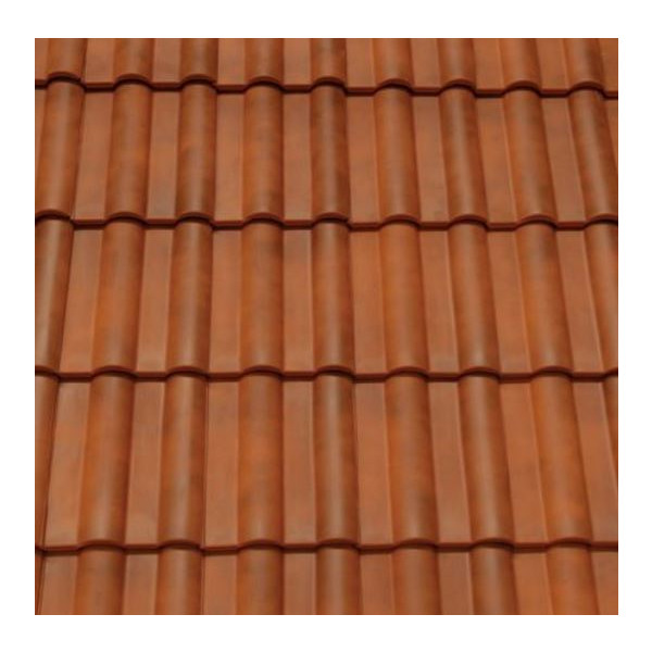 Koramic 11743614 Clay Modula Half Tile Chilton Red