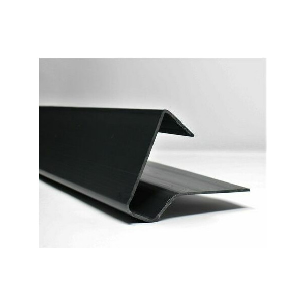 European Plastics 5SBL Type S Slate Dry Verge 5m Black