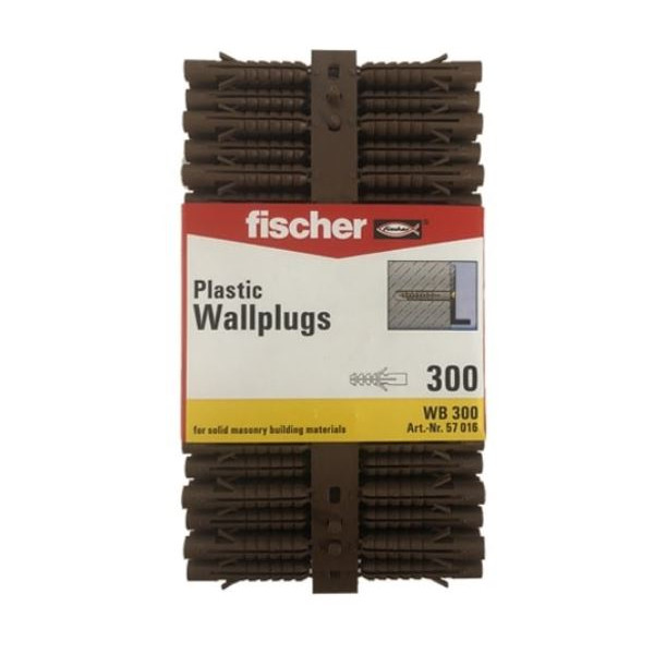 Fischer 94788 WB300 Plastic Plugs Brown (5)