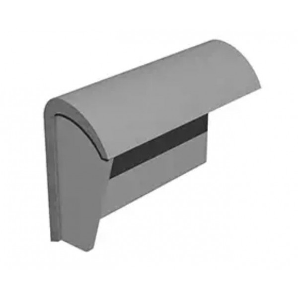 Marley Segmental Mono Stop End LH 189 Smooth Grey 28