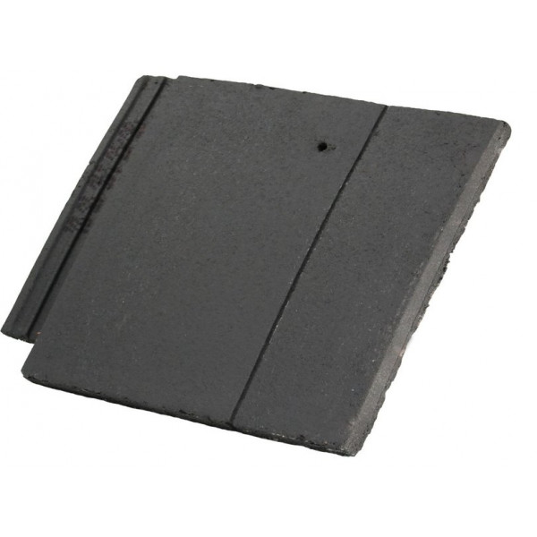 Redland 10001865 Duoplain RH Verge 3/4 Tile 6104 Charcoal Grey 77