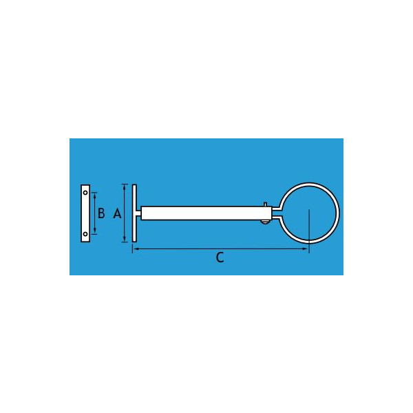 Alumasc RW3/366 100mm Extended Base Pipe Clip PPC