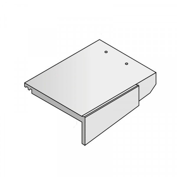 Marley Plain Tile Cloak Verge LH 249 Old English Dark Red 80