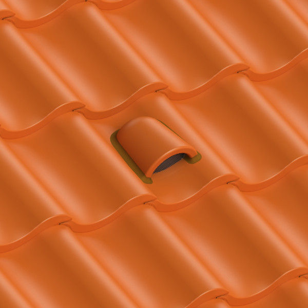 Sandtoft 2453426665 County Pantile Cowl Vent Natural Red