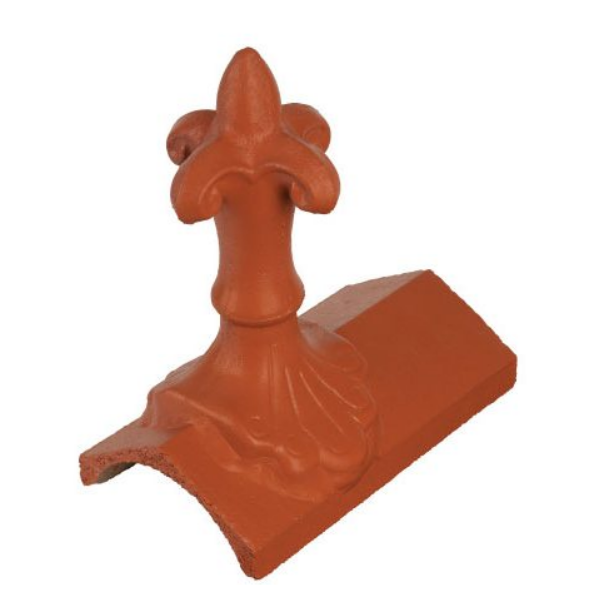 Russell Universal Angle Ridge Fleur Finial Anthracite
