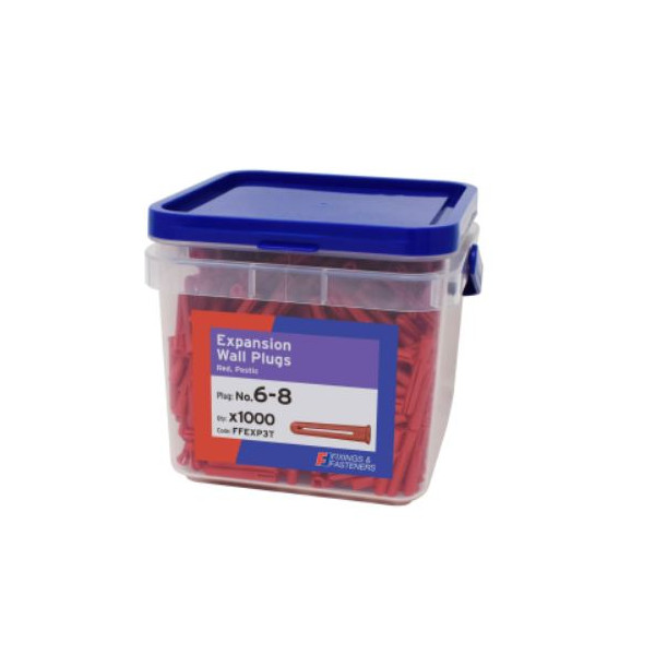 Forgefix EXP3 Expansion Wall Plug no.6-8 Red (1000)